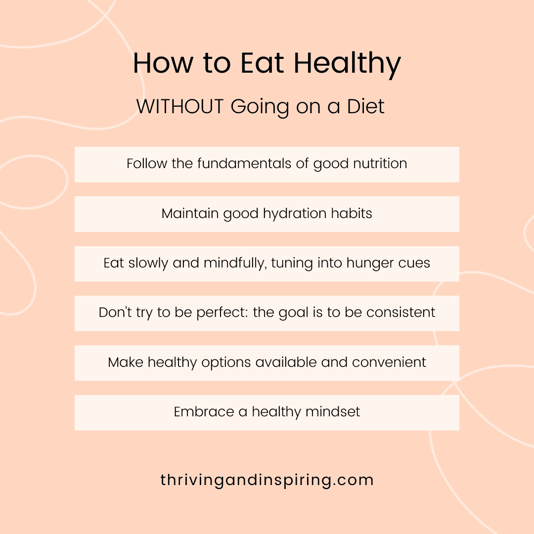 How to Eat Healthy Without Going on a Diet: Ultimate Guide