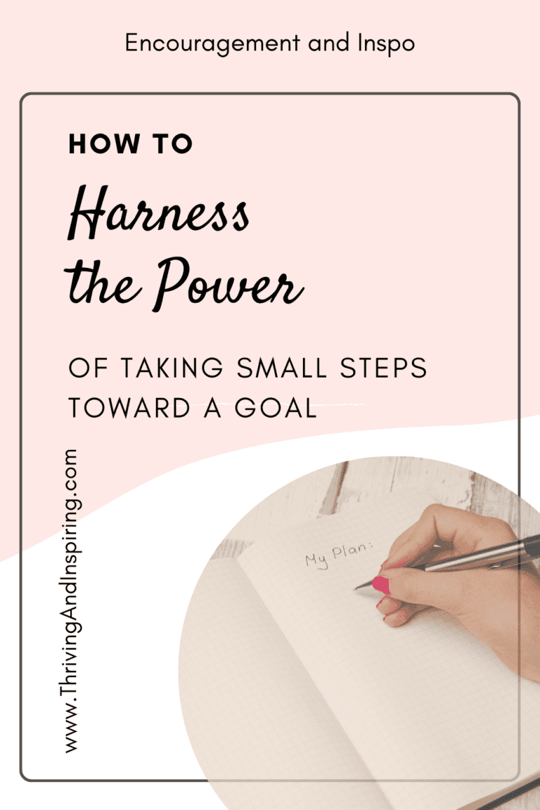How Small Steps Toward a Goal can REALLY help w/ Big Goals