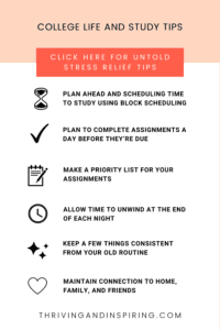 Best Stress Relieving Study Tips for College Students